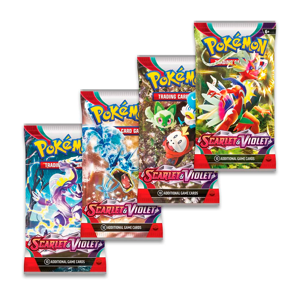 Pack 10 Cartas Oficiales Pokémon - Cinco-HT